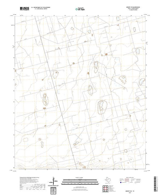 US Topo 7.5-minute map for Midkiff SW TX – American Map Store