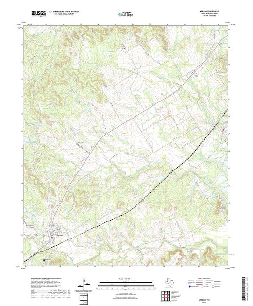 US Topo 7.5-minute map for Morgan TX – American Map Store