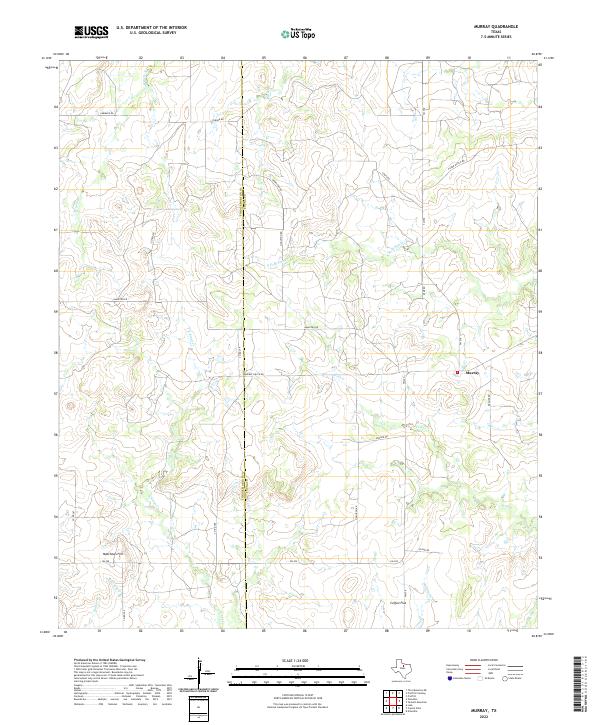US Topo 7.5-minute map for Murray TX – American Map Store