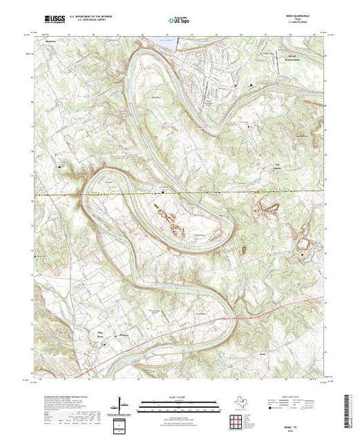 US Topo 7.5-minute map for Nemo TX – American Map Store