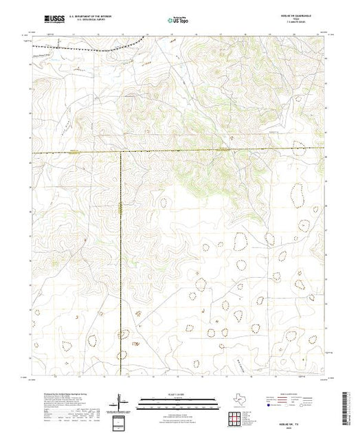 US Topo 7.5-minute map for Noelke SW TX – American Map Store