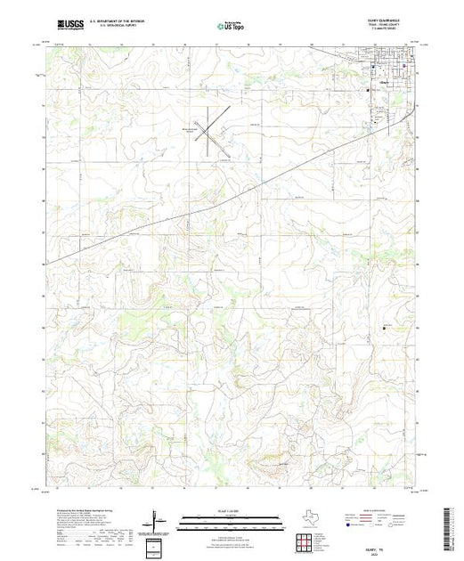US Topo 7.5-minute map for Olney TX – American Map Store