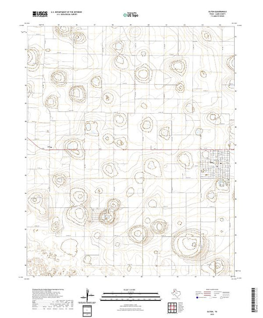 US Topo 7.5-minute map for Olton TX – American Map Store