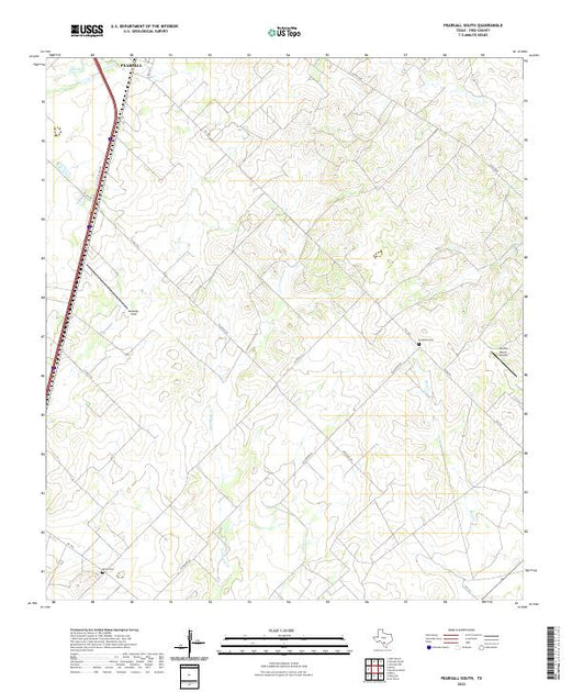 US Topo 7.5-minute map for Pearsall South TX – American Map Store