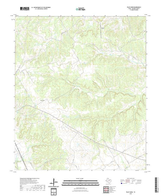 US Topo 7.5-minute map for Pilot Knob TX – American Map Store