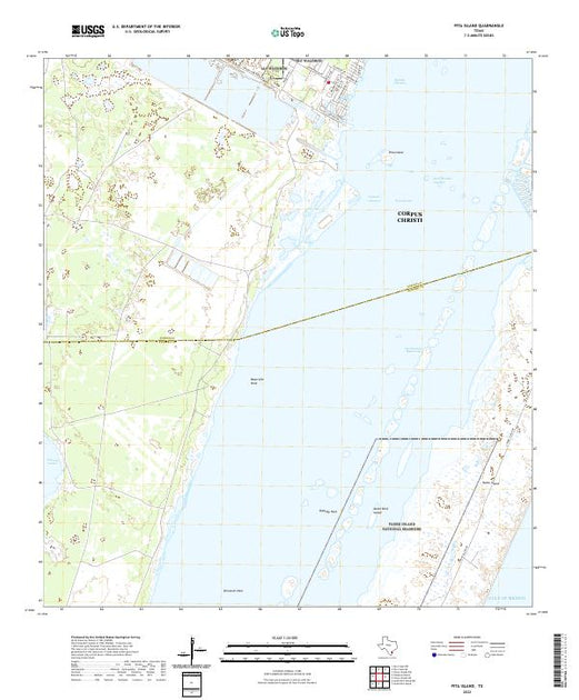 US Topo 7.5-minute map for Pita Island TX – American Map Store