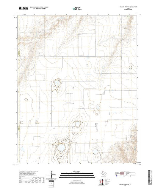 US Topo 7.5-minute map for Pollard Creek NE TX – American Map Store