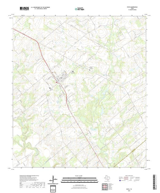 US Topo 7.5-minute map for Poth TX – American Map Store