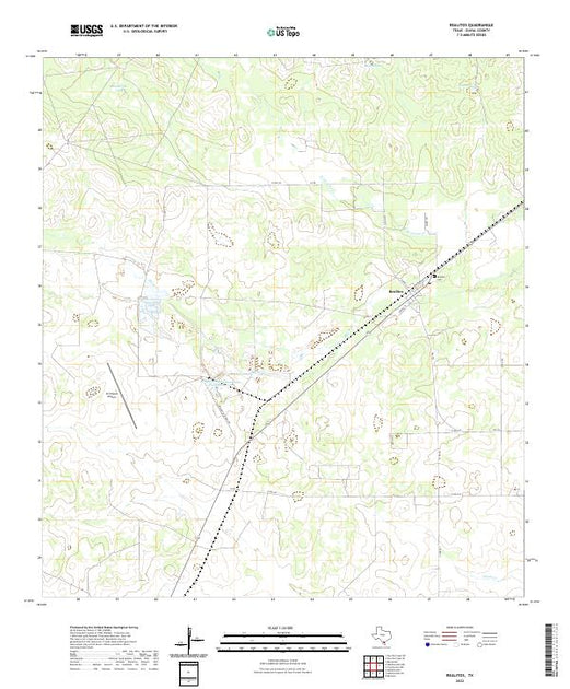US Topo 7.5-minute map for Realitos TX – American Map Store