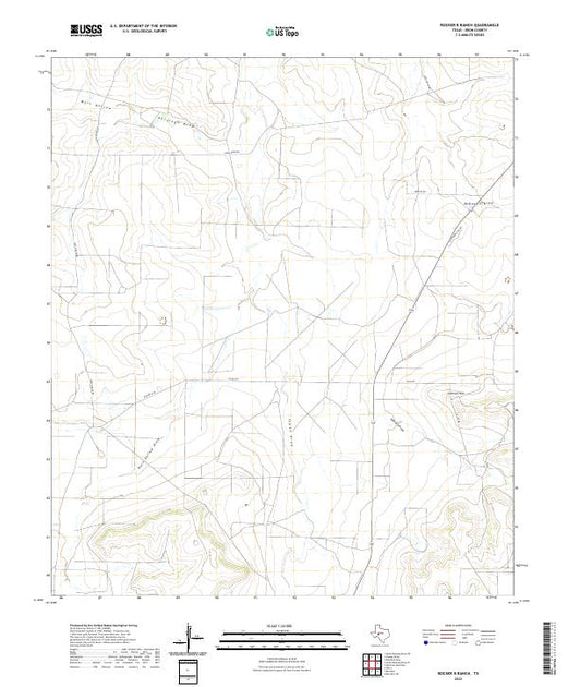 US Topo 7.5-minute map for Rocker B Ranch TX – American Map Store