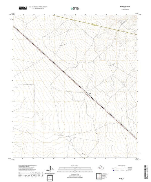 US Topo 7.5-minute map for Ryan TX – American Map Store