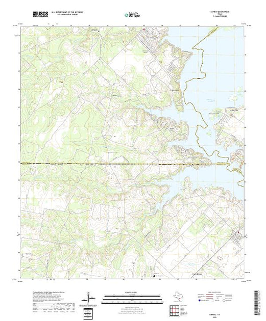 US Topo 7.5-minute map for Sandia TX – American Map Store