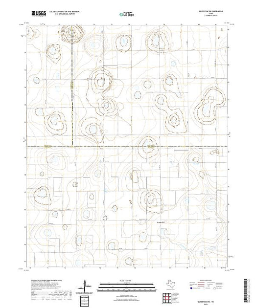 US Topo 7.5-minute map for Silverton SW TX – American Map Store