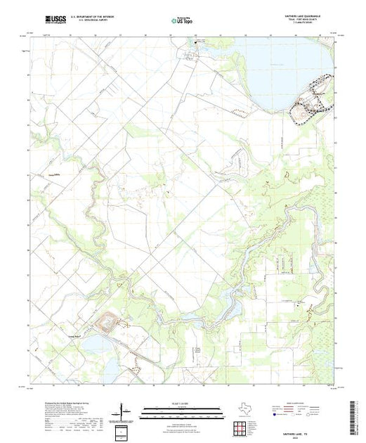 US Topo 7.5-minute map for Smithers Lake TX – American Map Store