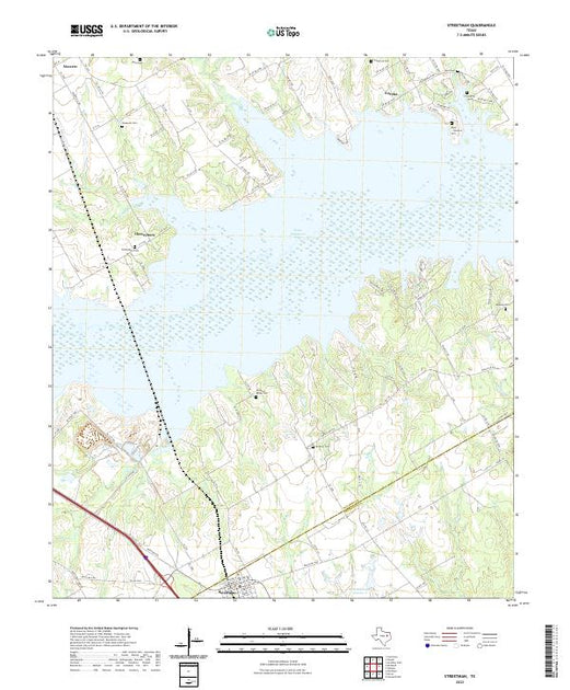 US Topo 7.5-minute map for Streetman TX – American Map Store
