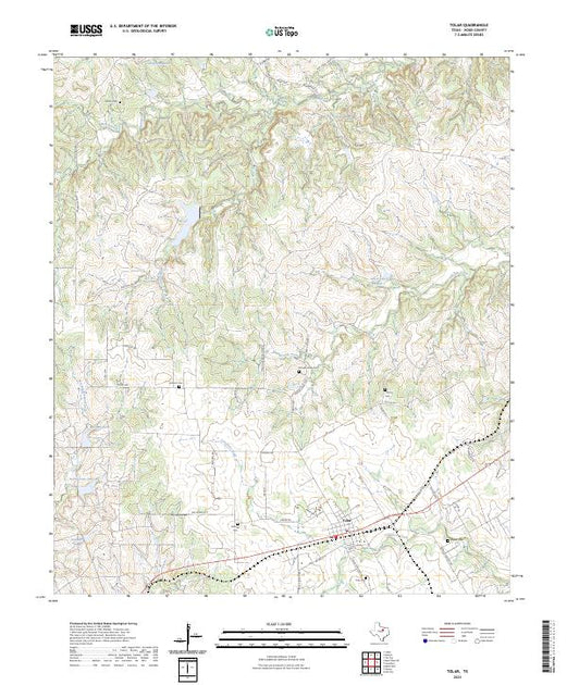 US Topo 7.5-minute map for Tolar TX – American Map Store