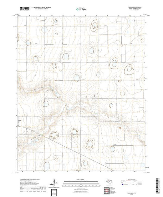 US Topo 7.5-minute map for Tule Lake TX – American Map Store