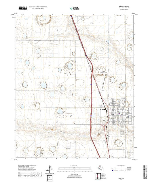 US Topo 7.5-minute map for Tulia TX – American Map Store