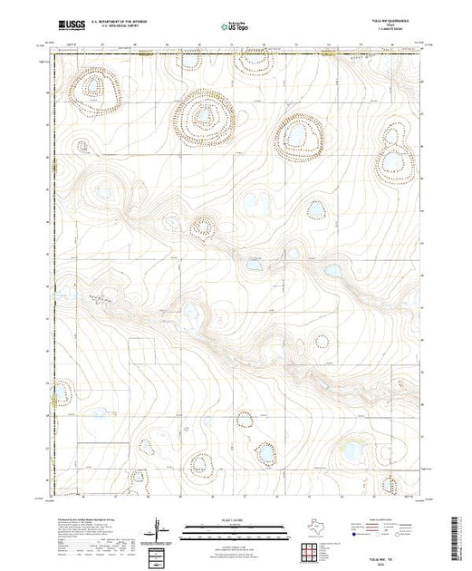 US Topo 7.5-minute map for Tulia NW TX – American Map Store