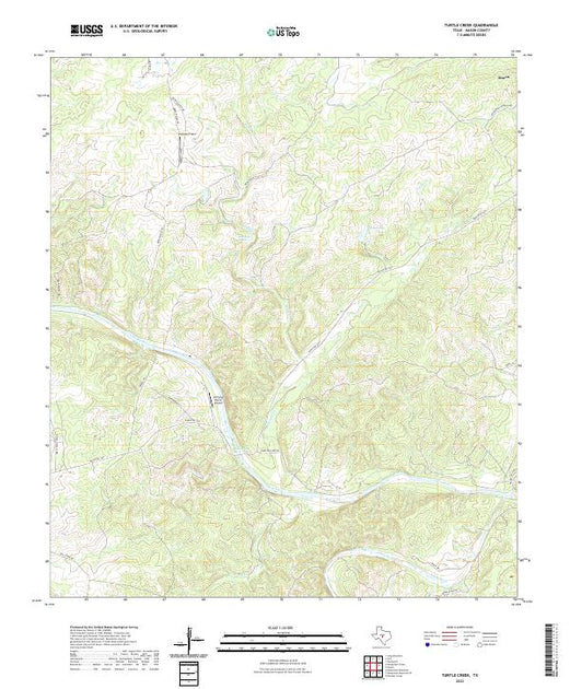 US Topo 7.5-minute map for Turtle Creek TX – American Map Store