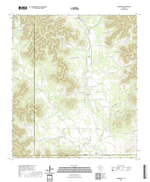 US Topo 7.5-minute map for Vanderpool TX – American Map Store