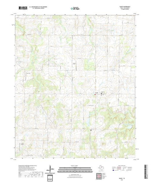 US Topo 7.5-minute map for Vashti TX – American Map Store