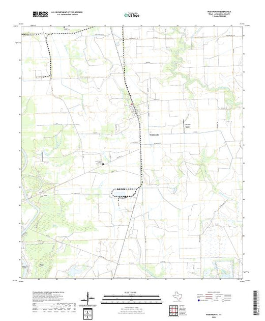 US Topo 7.5-minute map for Wadsworth TX – American Map Store