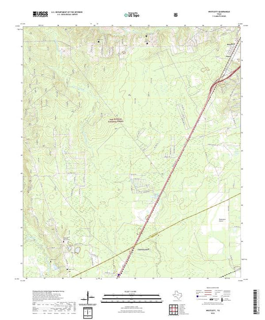 US Topo 7.5-minute map for Westcott TX – American Map Store
