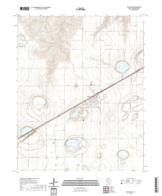 US Topo 7.5-minute map for White Deer TX – American Map Store