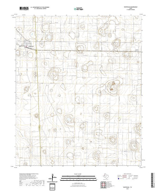 US Topo 7.5-minute map for Whiteface TX – American Map Store