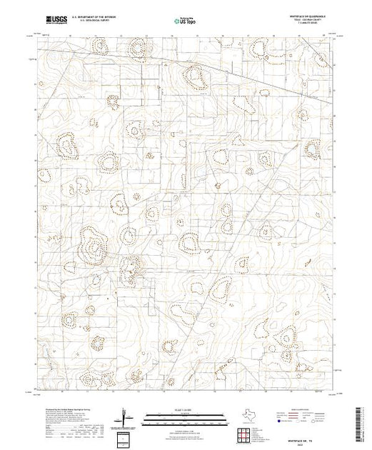 US Topo 7.5-minute map for Whiteface SW TX – American Map Store