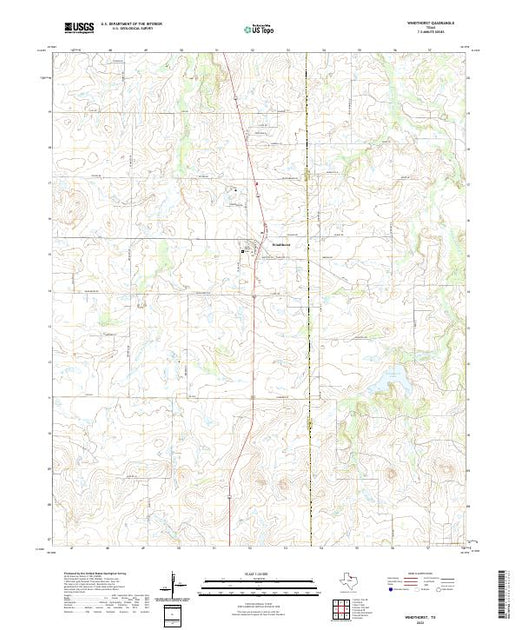 US Topo 7.5-minute map for Windthorst TX – American Map Store