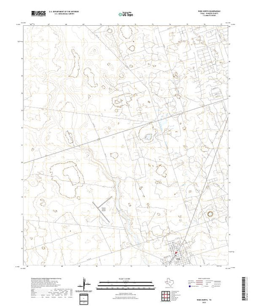 US Topo 7.5-minute map for Wink North TX – American Map Store