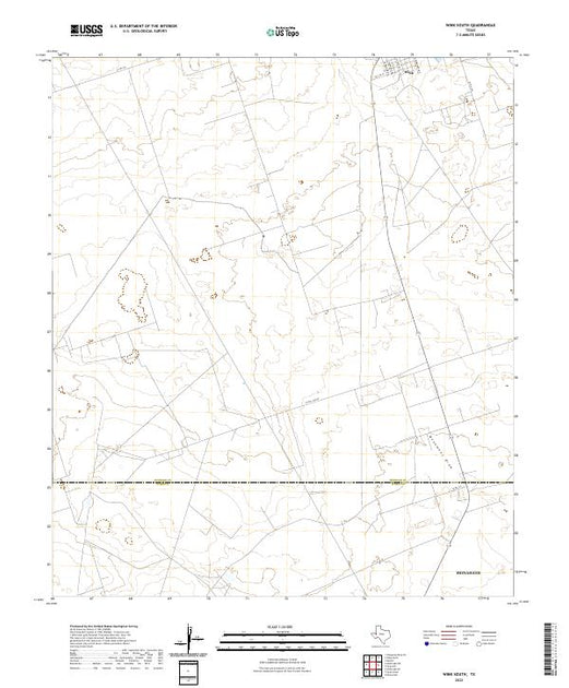 US Topo 7.5-minute map for Wink South TX – American Map Store