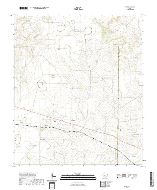 US Topo 7.5-minute map for Witco TX – American Map Store