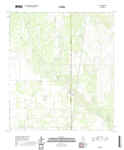 US Topo 7.5-minute map for Zella TX – American Map Store