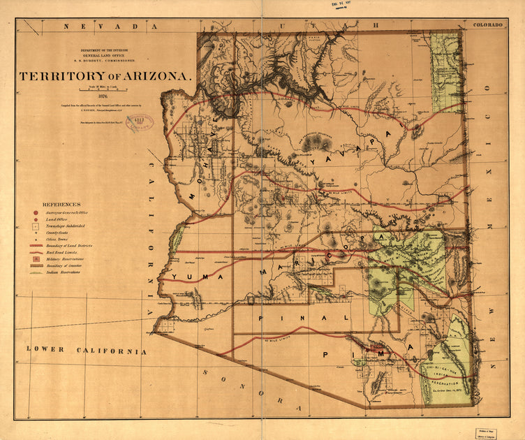 Arizona Historical Maps – American Map Store