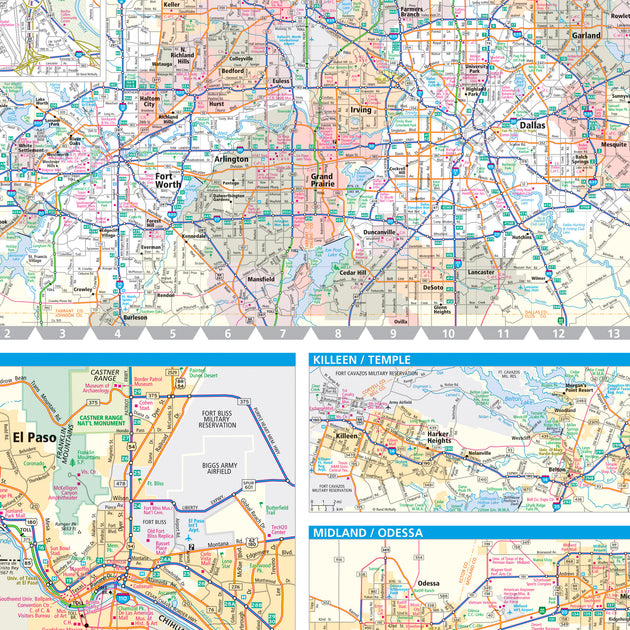 Texas Wall Map by Rand McNally – American Map Store