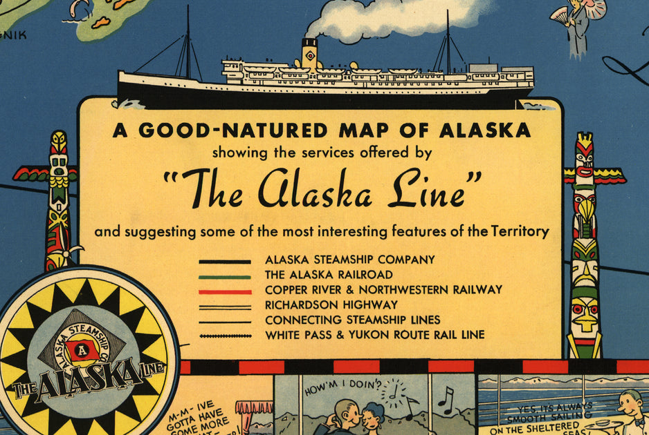 The Alaska Line, 1934 – American Map Store
