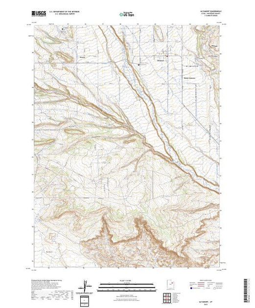 US Topo 7.5-minute map for Altamont UT – American Map Store