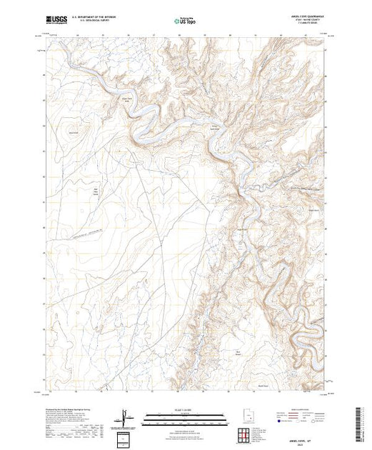 US Topo 7.5-minute map for Angel Cove UT – American Map Store