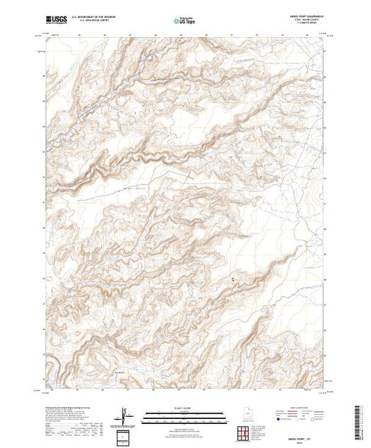 US Topo 7.5-minute map for Angel Point UT – American Map Store