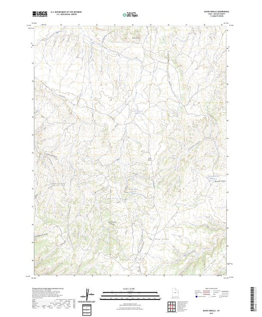 US Topo 7.5-minute map for Bates Knolls UT – American Map Store