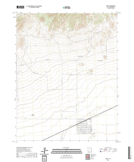 US Topo 7.5-minute map for Beryl UT – American Map Store