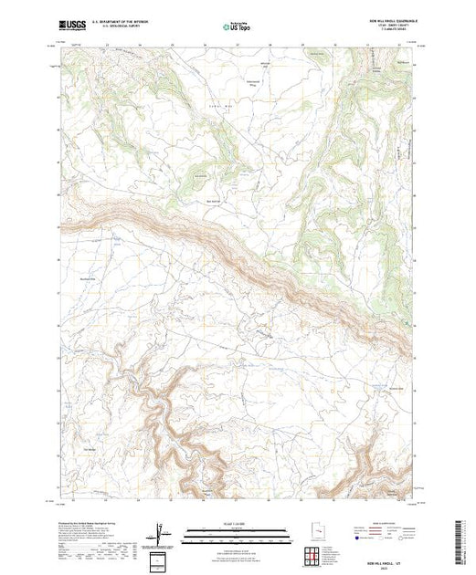 US Topo 7.5-minute map for Bob Hill Knoll UT – American Map Store