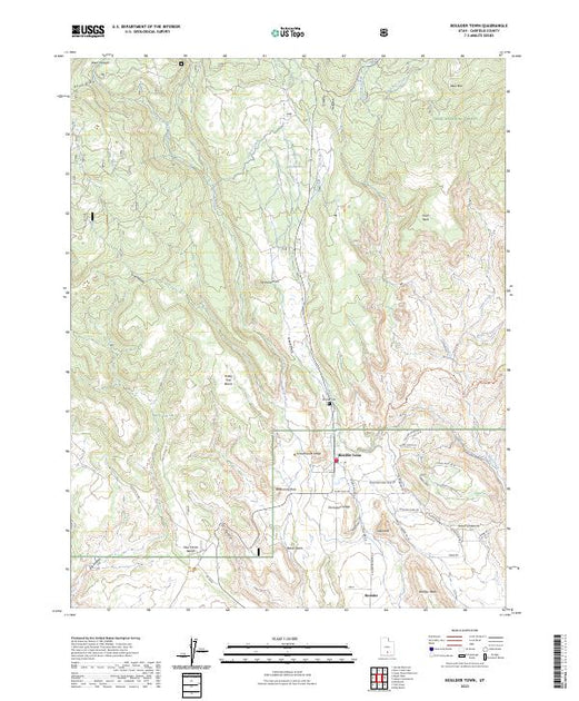 US Topo 7.5-minute map for Boulder Town UT – American Map Store