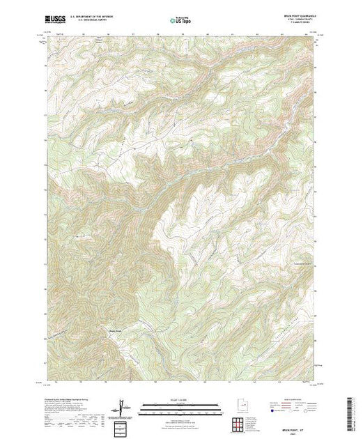 US Topo 7.5-minute map for Bruin Point UT – American Map Store