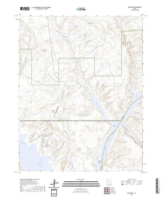 US Topo 7.5-minute map for Bullfrog UT – American Map Store