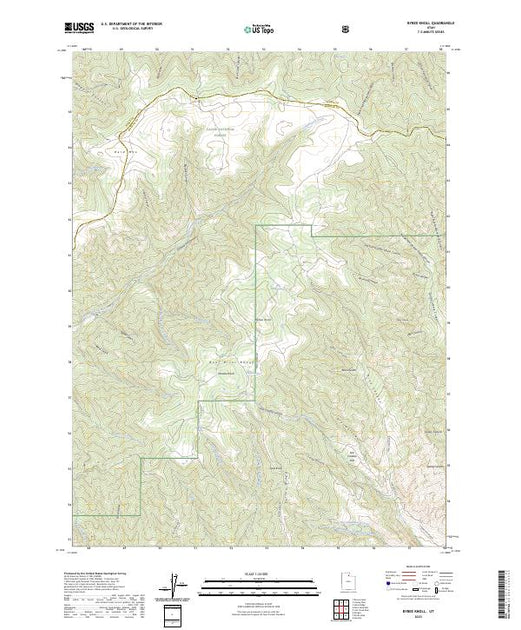 US Topo 7.5-minute map for Bybee Knoll UT – American Map Store