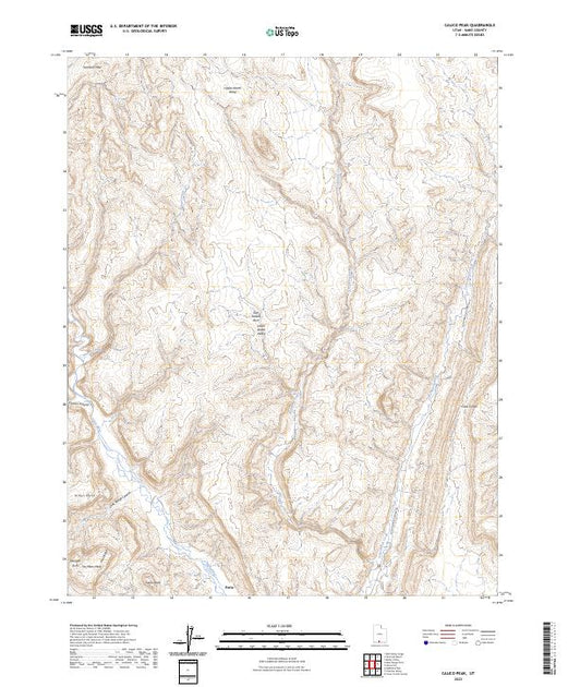 US Topo 7.5-minute map for Calico Peak UT – American Map Store